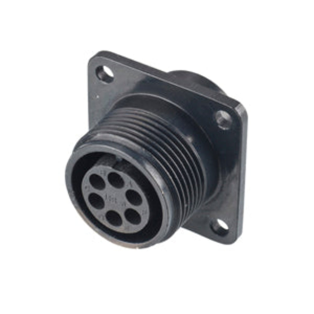 6 Position Circular Panel Mount Connector Socket | Aviation Plug ...