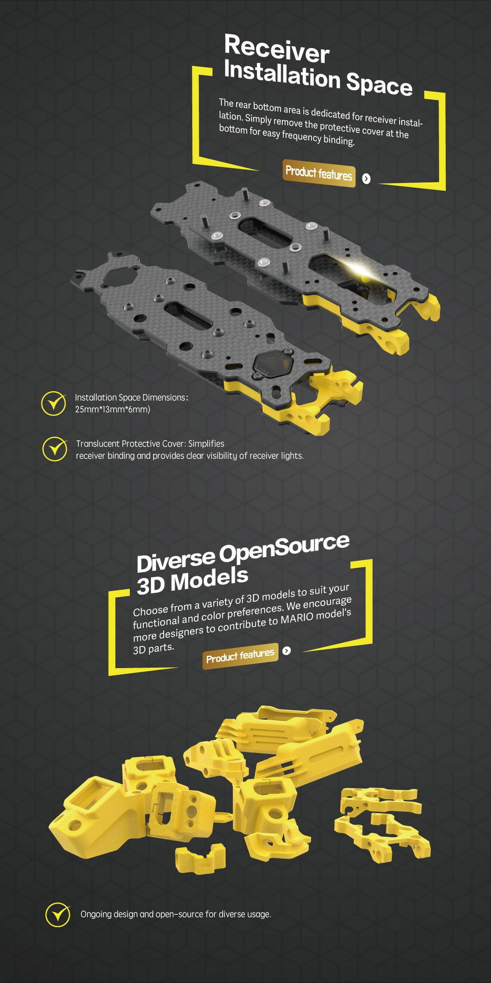 SpeedyBee Mario 5 FPV Drone Frame - 5 Inch Racing Quadcopter Frame ...