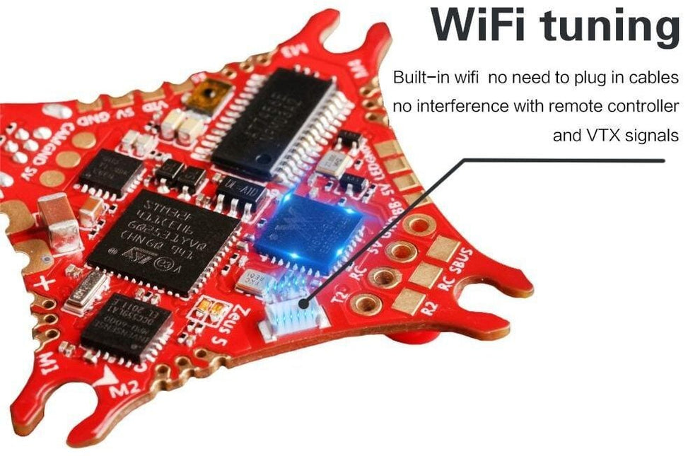 HGLRC Zeus5 AIO 1-2S F411 Flight Controller 5A BL_S 4in1 ESC with WiFi ...